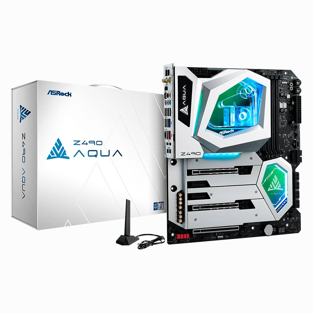 Motherboard Extended-ATX ASRock Z490 Aqua Skt1200 | PCDIGA
