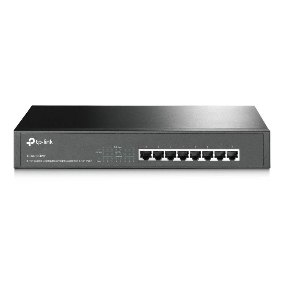 Switch de Rede TP-Link TL-SG1008MP 8 Portas Gigabit UnManaged PoE+ Rack ...
