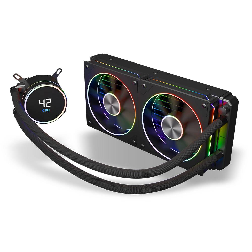 Water Cooler CPU Zolyd Hyperflow ARGB All-In-One 240mm Preto | PCDIGA