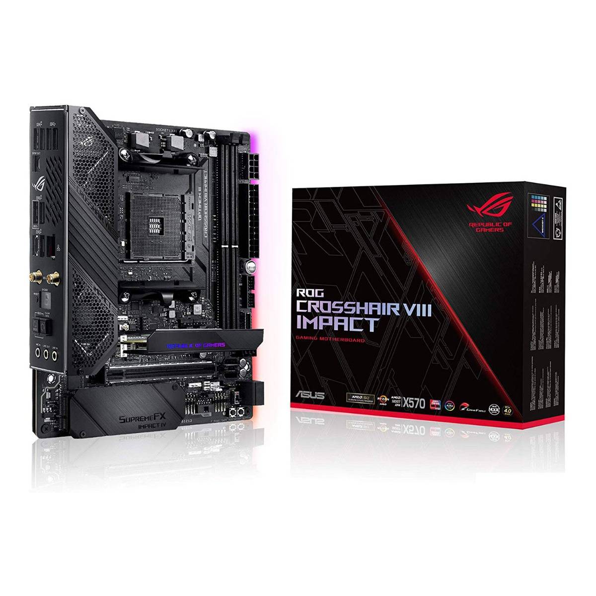 Motherboard Mini-DTX Asus ROG Crosshair VIII Impact X570 SktAM4 | PCDIGA