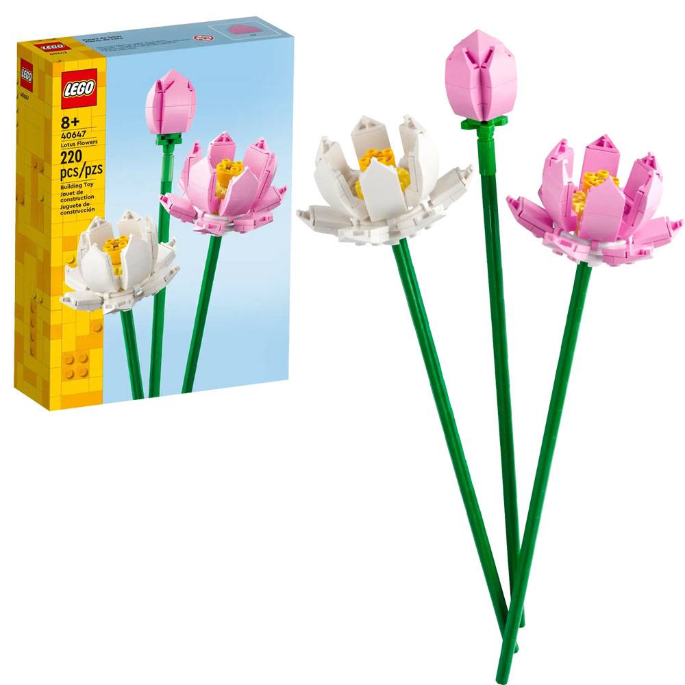 LEGO Botanical: Flor-de-lótus | Idades 8+ | 220 Peças | Item 40647 | PCDIGA