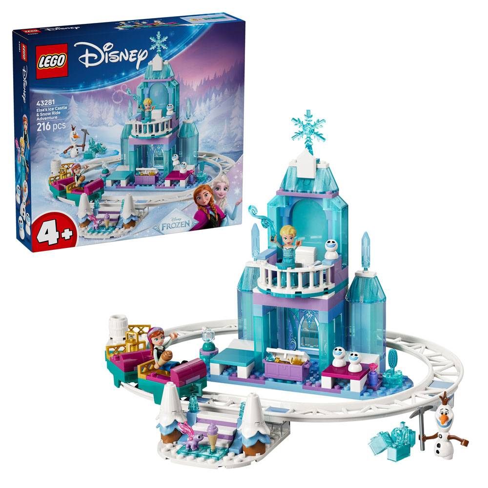 LEGO Disney: Frozen Castelo de Gelo da Elsa e Aventura na Pista de Neve ...
