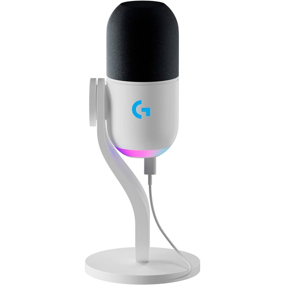 Microfone Dinâmico Supercardióide Logitech G Yeti GX RGB Lightsync ...