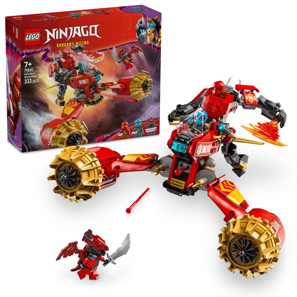 LEGO NINJAGO: Robô Motard da Tempestade do Kai | Idades 7+ | 333 Peças ...