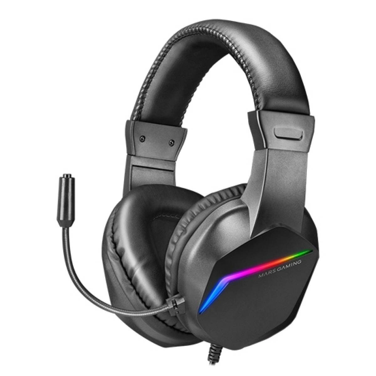 Headset Mars Gaming MH122 FRGB Rainbow Espatial Audio PC/Mac/PS4/PS5 ...