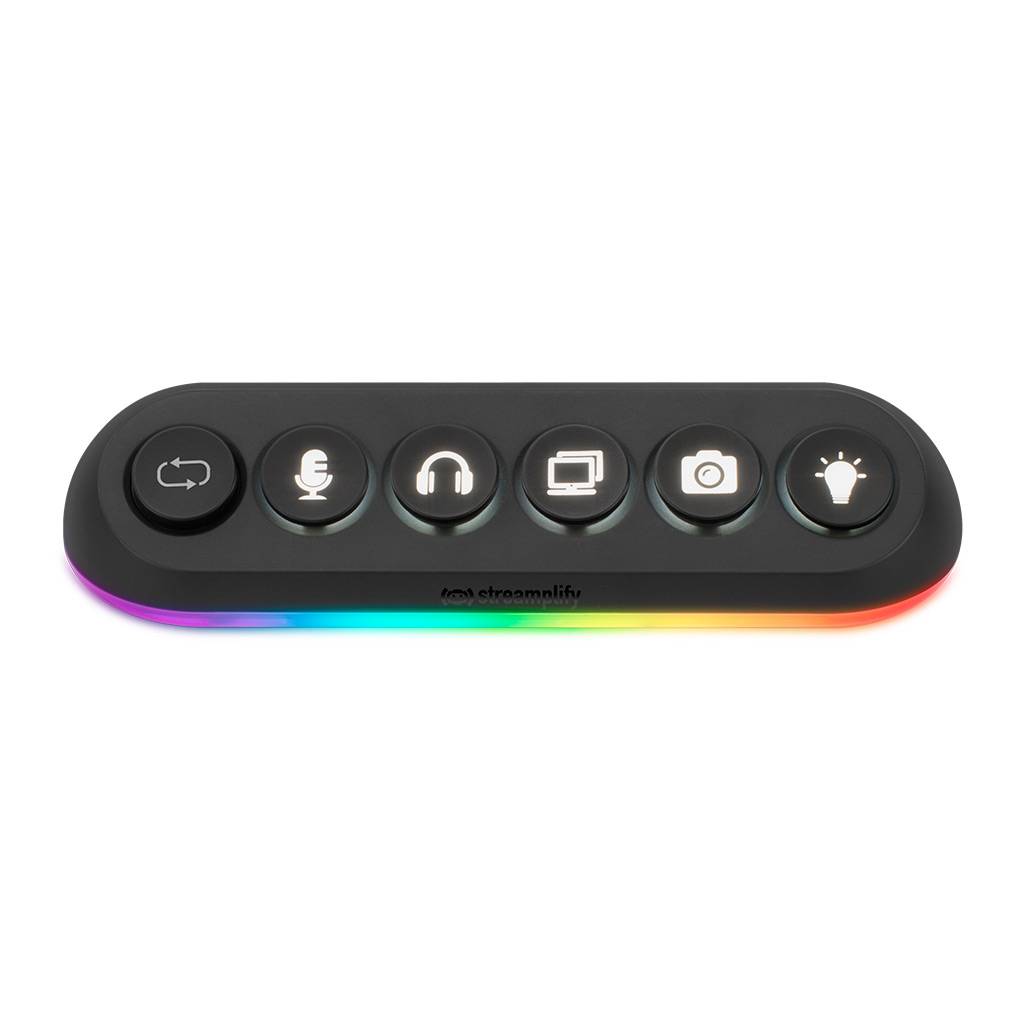 Hub Streamplify Deck 5 RGB 5 Portas USB Preto | PCDIGA