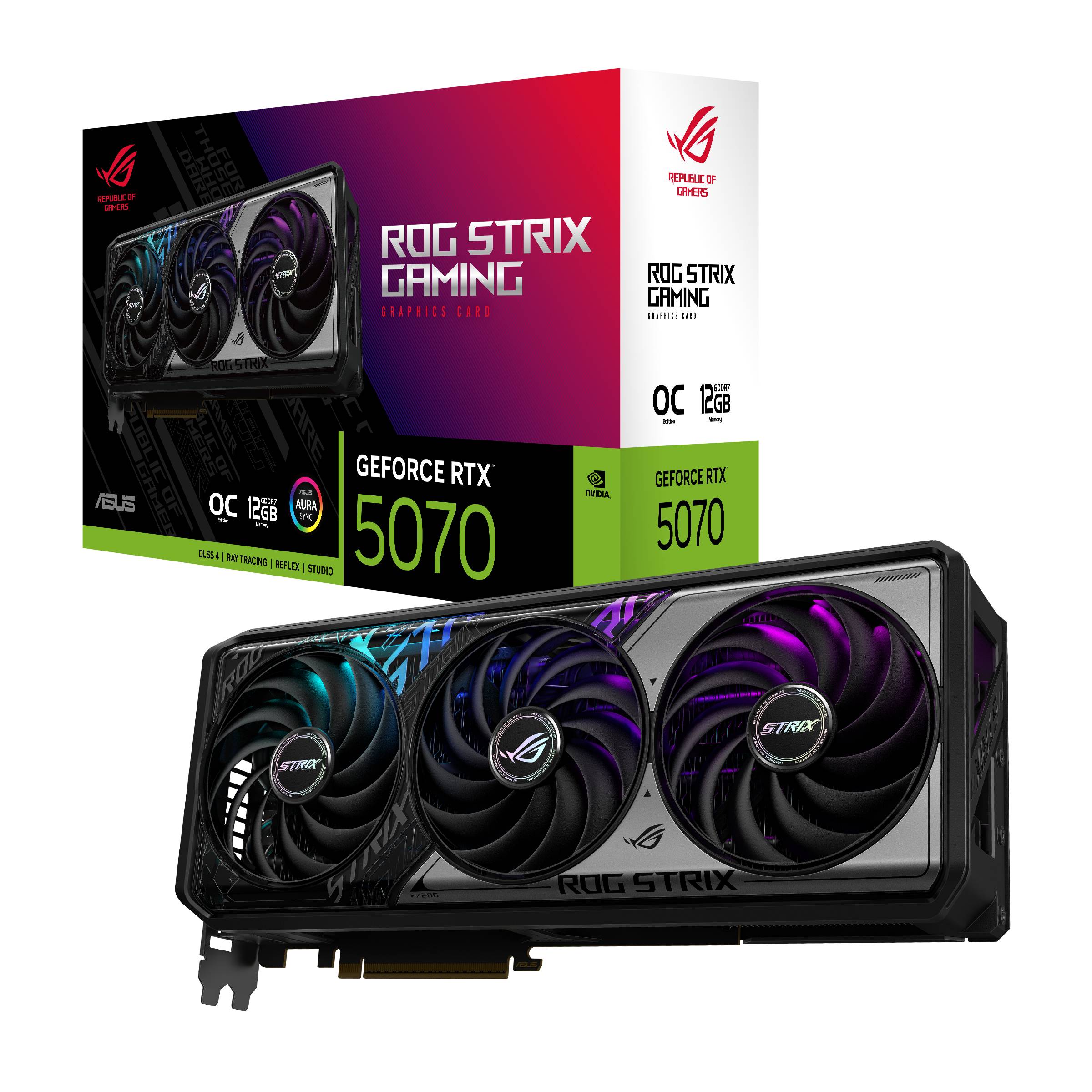 Placa Gráfica Asus NVIDIA GeForce RTX 5070 "Blackwell" ROG Strix Gaming ...
