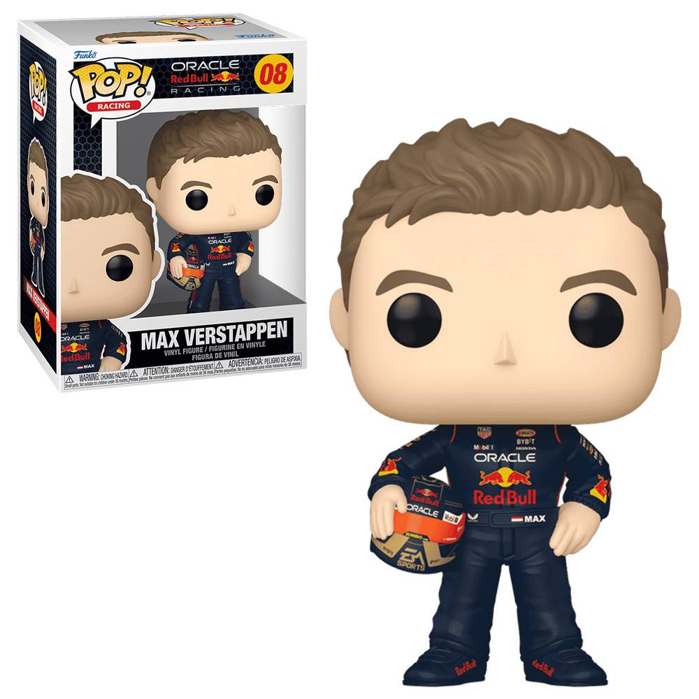 Figura Funko Pop! Racing Vinyl: F1 - Red Bull Racing - Max Verstappen ...