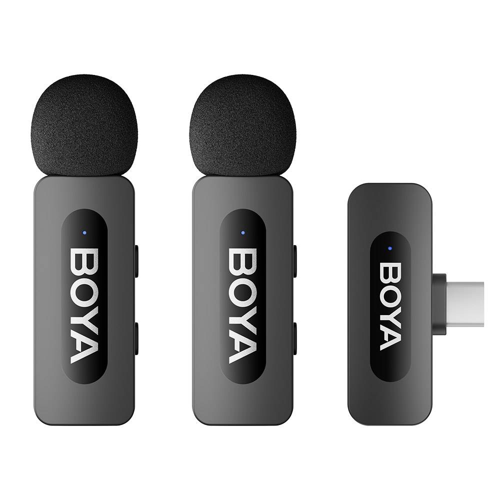 Microfone de Lapela BOYA BY-V20 (2 TX + 1 RX) Ultracompact 2.4GHz ...