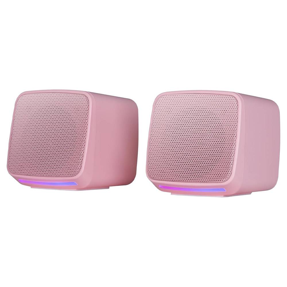 Colunas Mars Gaming MS-PRO RGB Stereo 2.0 10W Rosa | PCDIGA