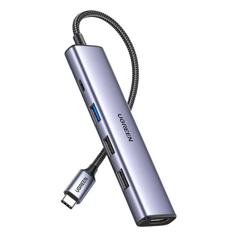 Adaptador USB-C UGREEN Revodok 105 5-in-1 - HDMI 4K + USB 3.0 + 2xUSB 2 ...