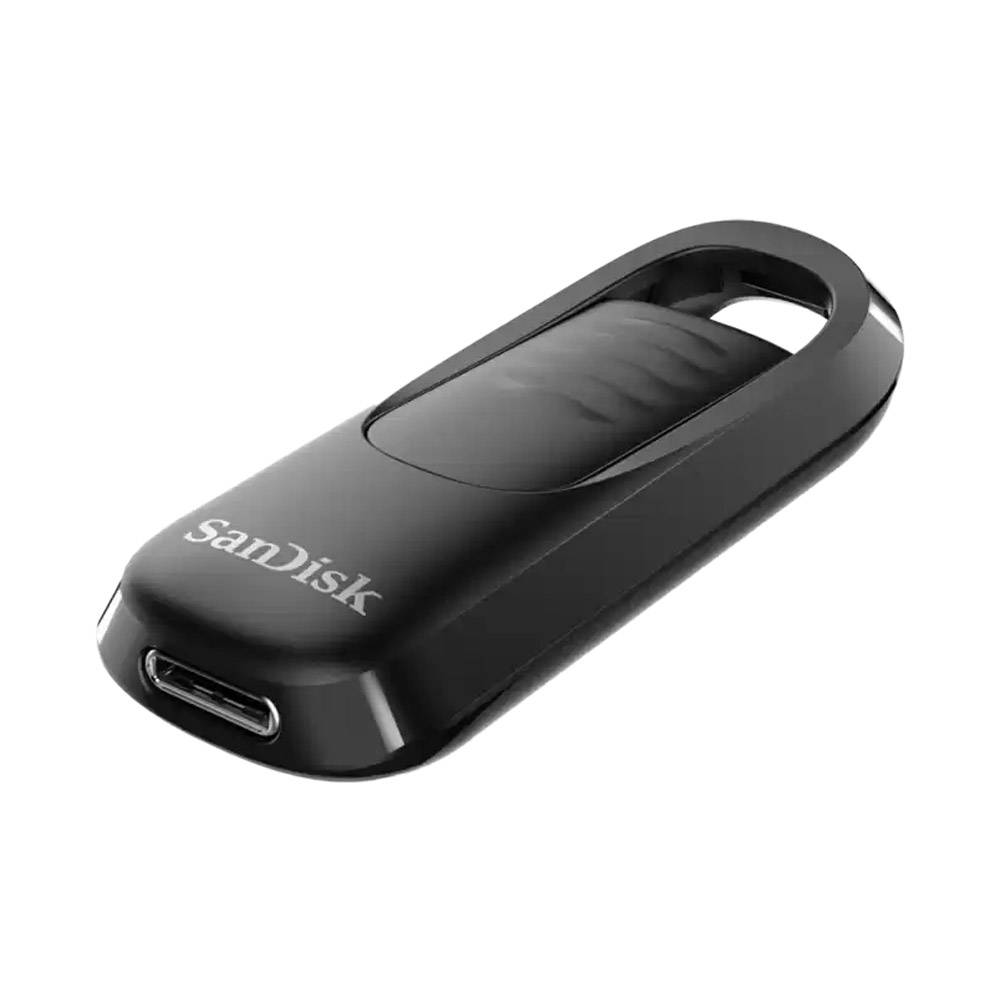 Pen Drive SanDisk Ultra Slider USB Type-C 256GB USB 3.2 Gen 1 Preta ...