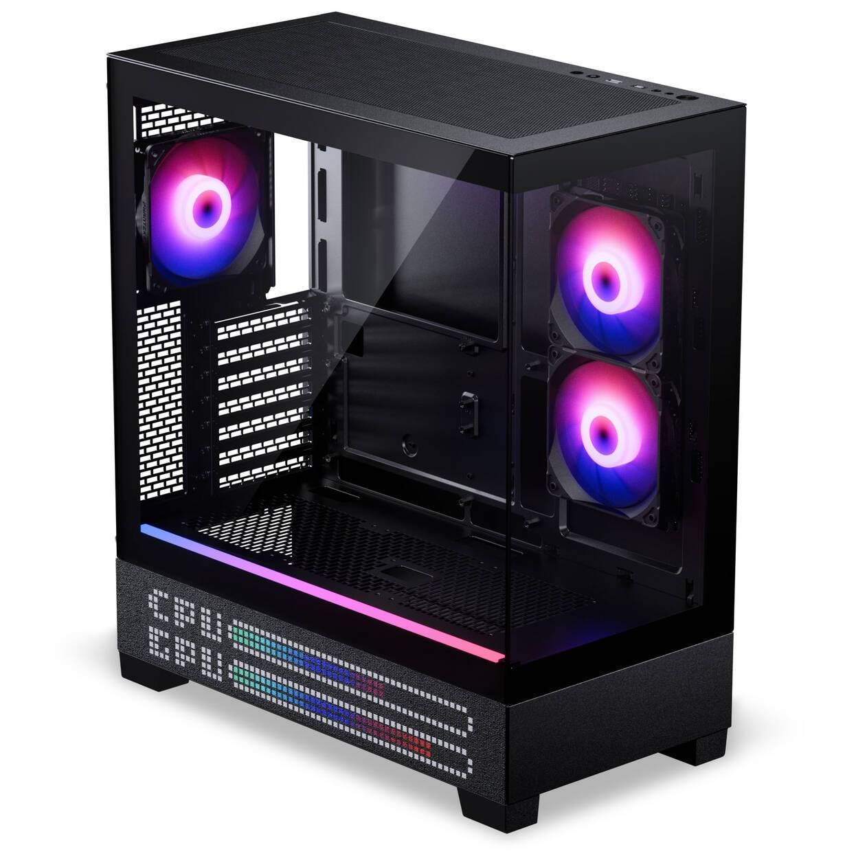 Caixa Extended-ATX Phanteks XT View Matrix D-RGB Tempered Glass Preta ...