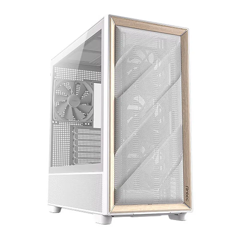 Caixa Extended-ATX Antec Flux White Mid Tower Tempered Glass Branca ...