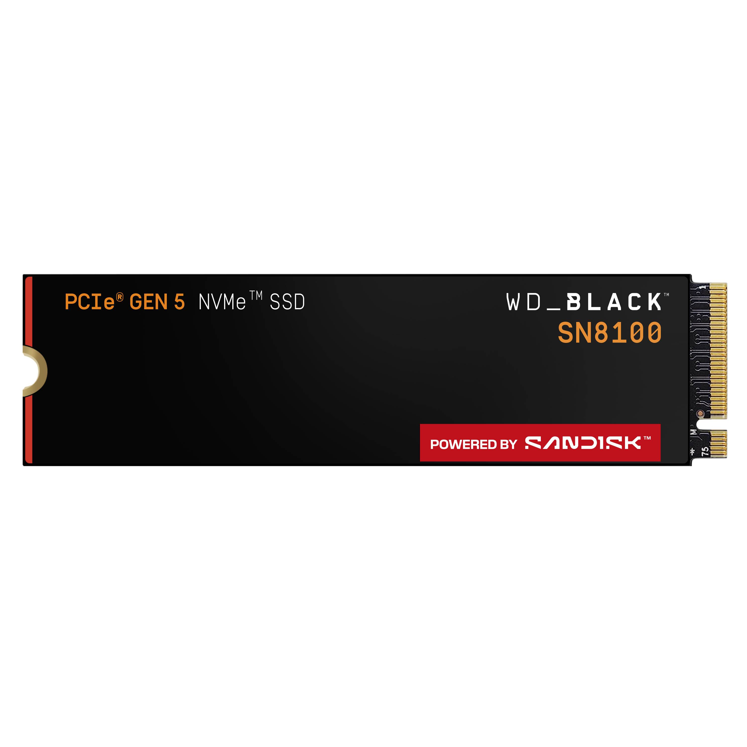 SSD M.2 2280 SanDisk WD Black SN8100 1TB TLC NAND NVMe PCIe Gen 5.0x4 ...