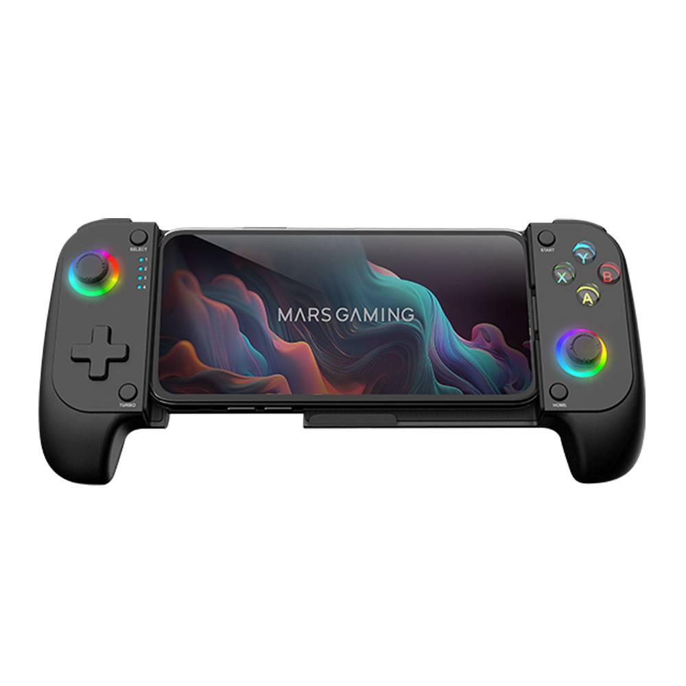 Gamepad Mars Gaming MGPX 2-in-1 Bluetooth Neon RGB Dual Vibration Preto ...