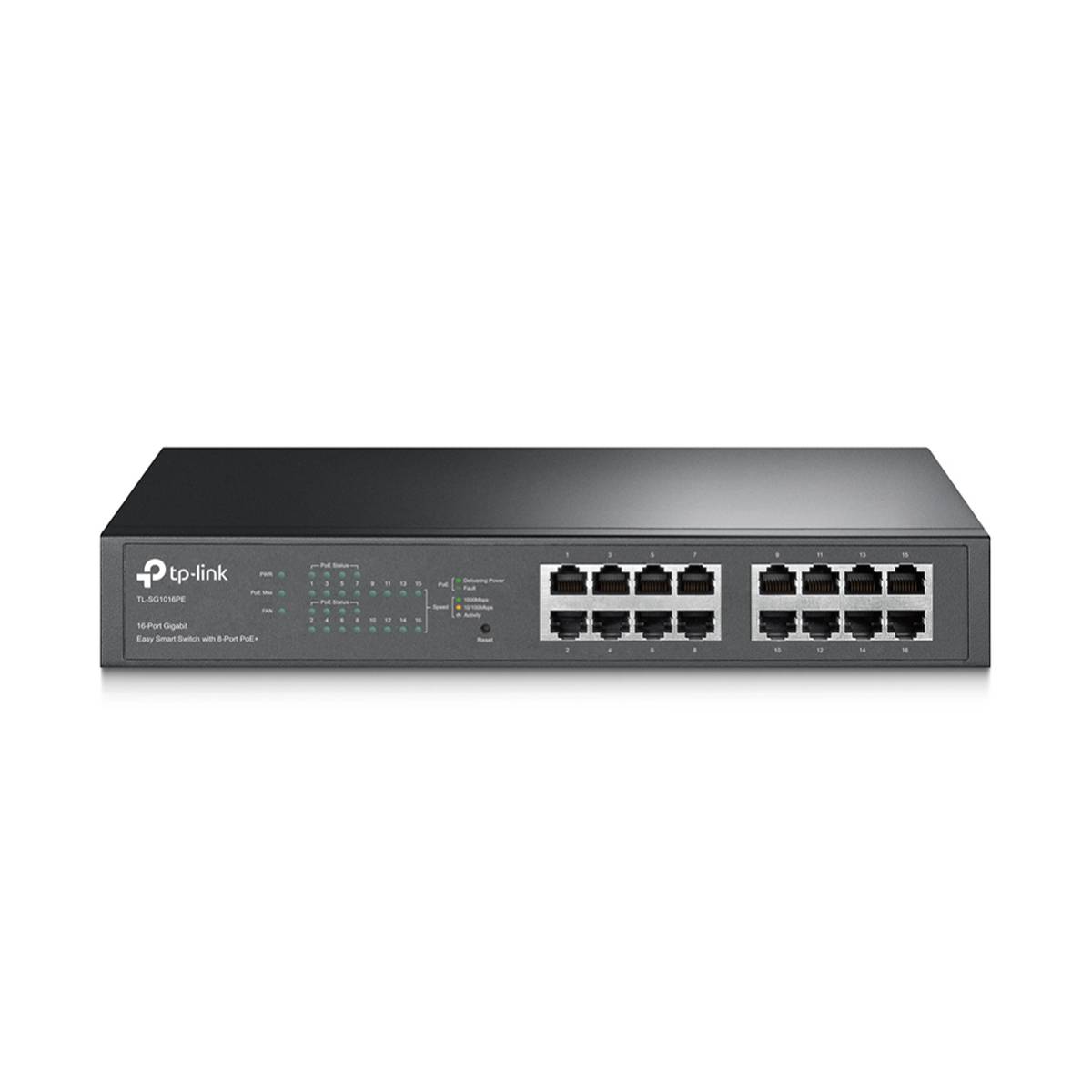 Switch de Rede TP-Link TL-SG1016PE 16 Portas Gigabit Smart Managed PoE+ ...