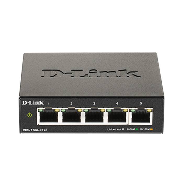 Switch de Rede D-Link DGS-1100-05V2 EasySmart 5 Portas Gigabit Smart ...