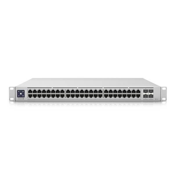 Switch de Rede Ubiquiti Enterprise 48 Portas 2.5GbE Managed PoE SFP+ ...