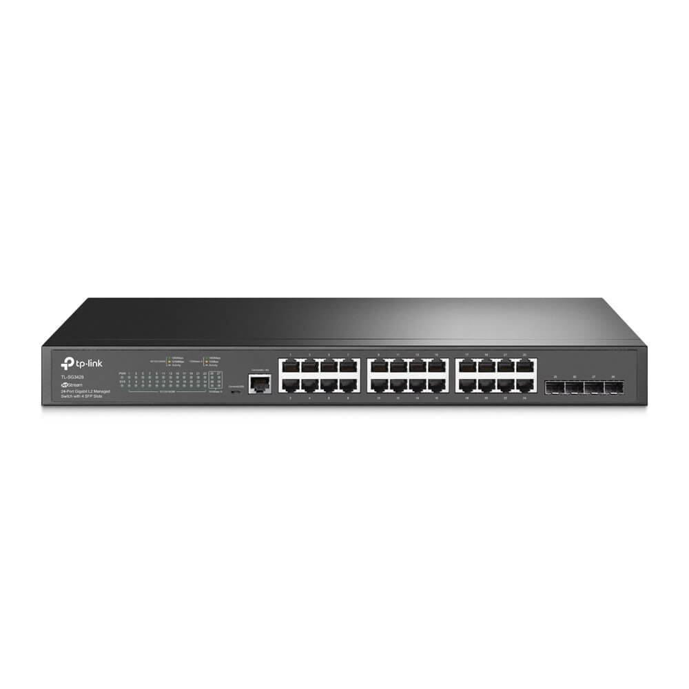 Switch de Rede TP-Link TL-SG3428 JetStream 24 Portas Gigabit Managed ...