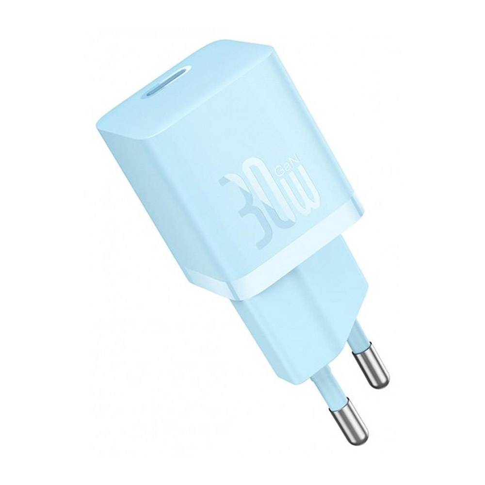 Carregador Baseus GaN5 Fast Charger (Mini) USB-C 30W Azul | PCDIGA