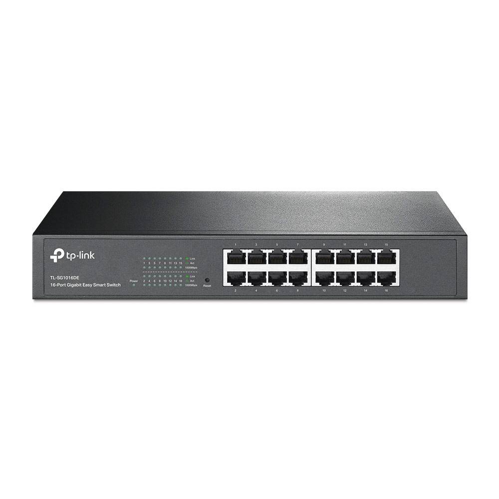 Switch de Rede TP-Link TL-SG1016DE 16 Portas Gigabit Smart Managed Rack ...
