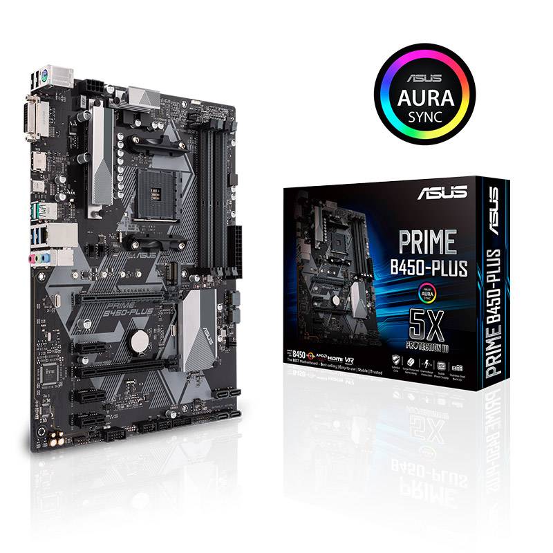 Motherboard ATX Asus Prime B450-Plus SktAM4 | PCDIGA